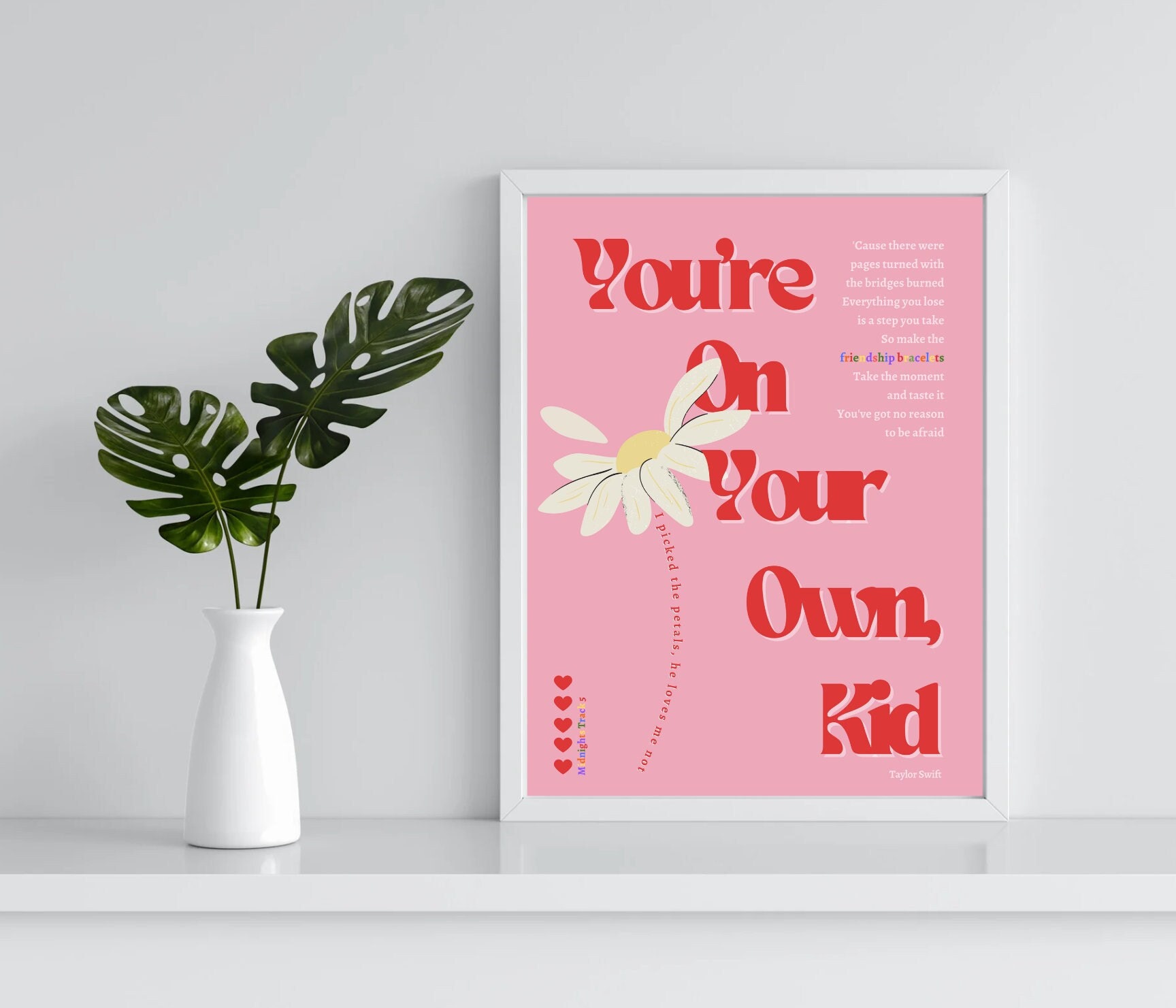 You're on Your Own, Kid Digital Poster, Taylor Swift Wall Decor ...