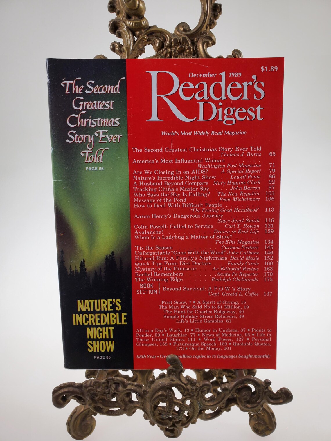 1989 December Reader's Digest the Second Greatest Christmas Story Ever ...