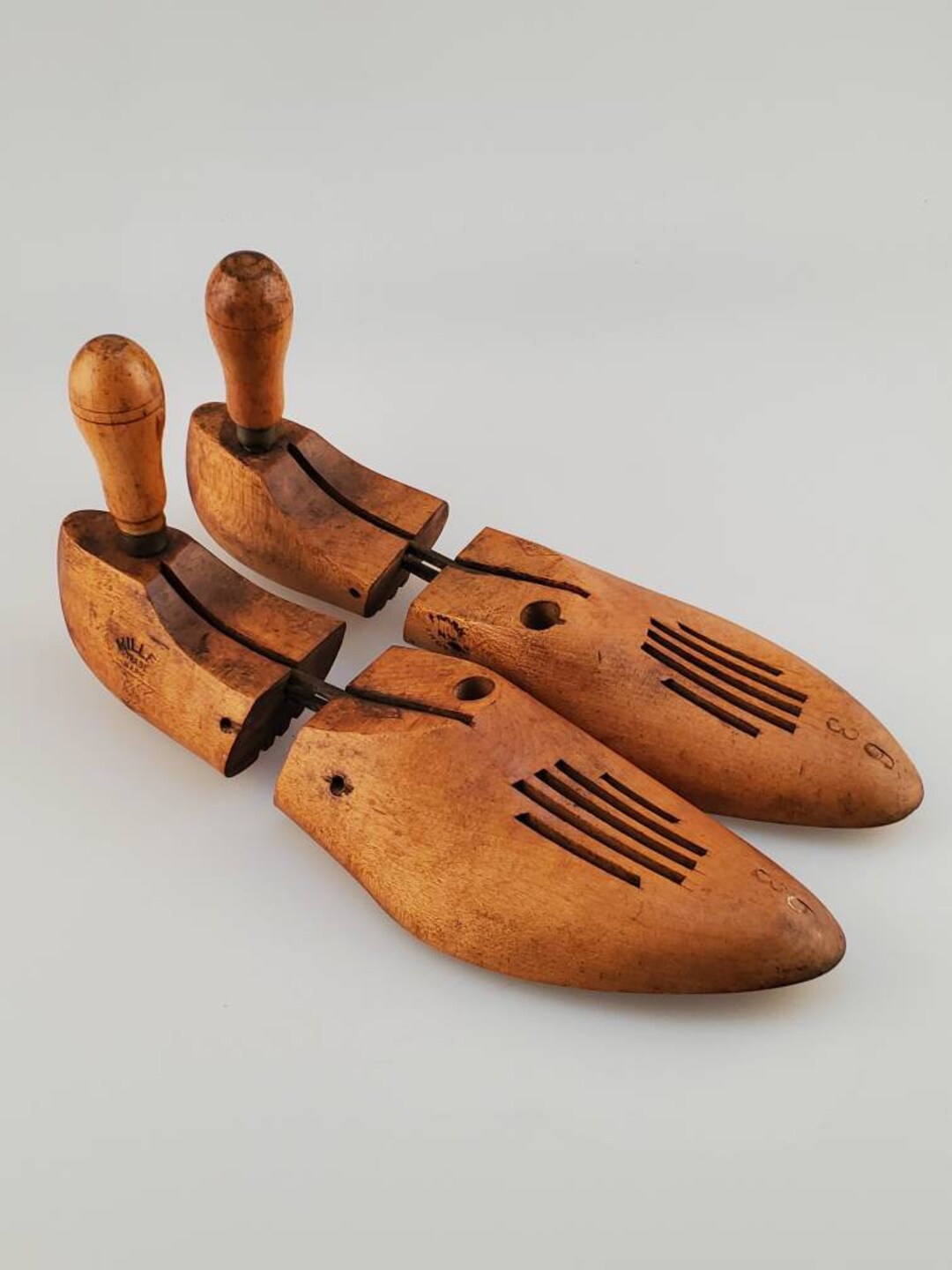 Paired OA Miller Treeing Machine Company Wooden Shaping Device, 1903 ...