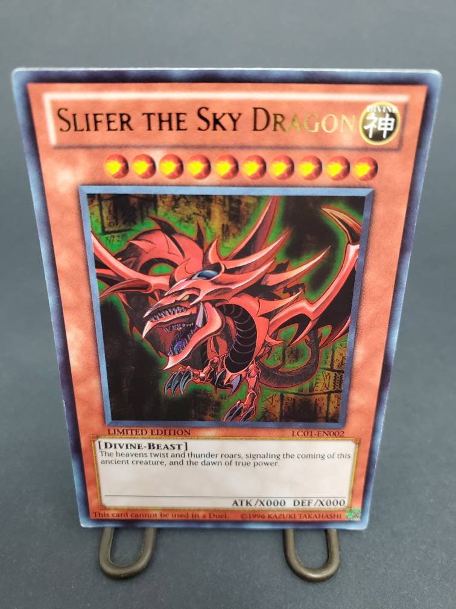 Slifer the Sky Dragon LC01 EN002 Yugioh Limited Edition Holographic ... Slifer the Sky Dragon LC01 EN002 Yugioh Limited Edition Holographic ...