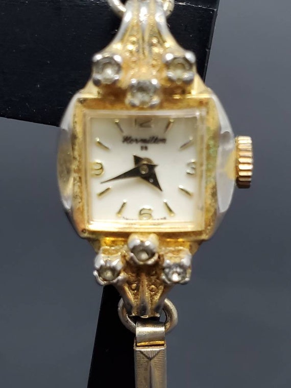 1960s Square Face Hamilton Lady's Wrist Watch needs b… - Gem