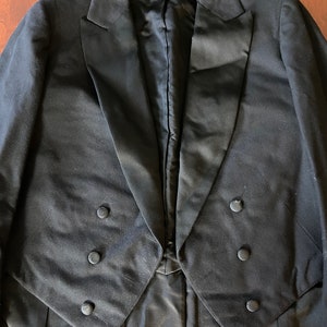 1950s Mens Vintage Tailcoat, Composers Coat, Steampunk Jacket, Goth ...