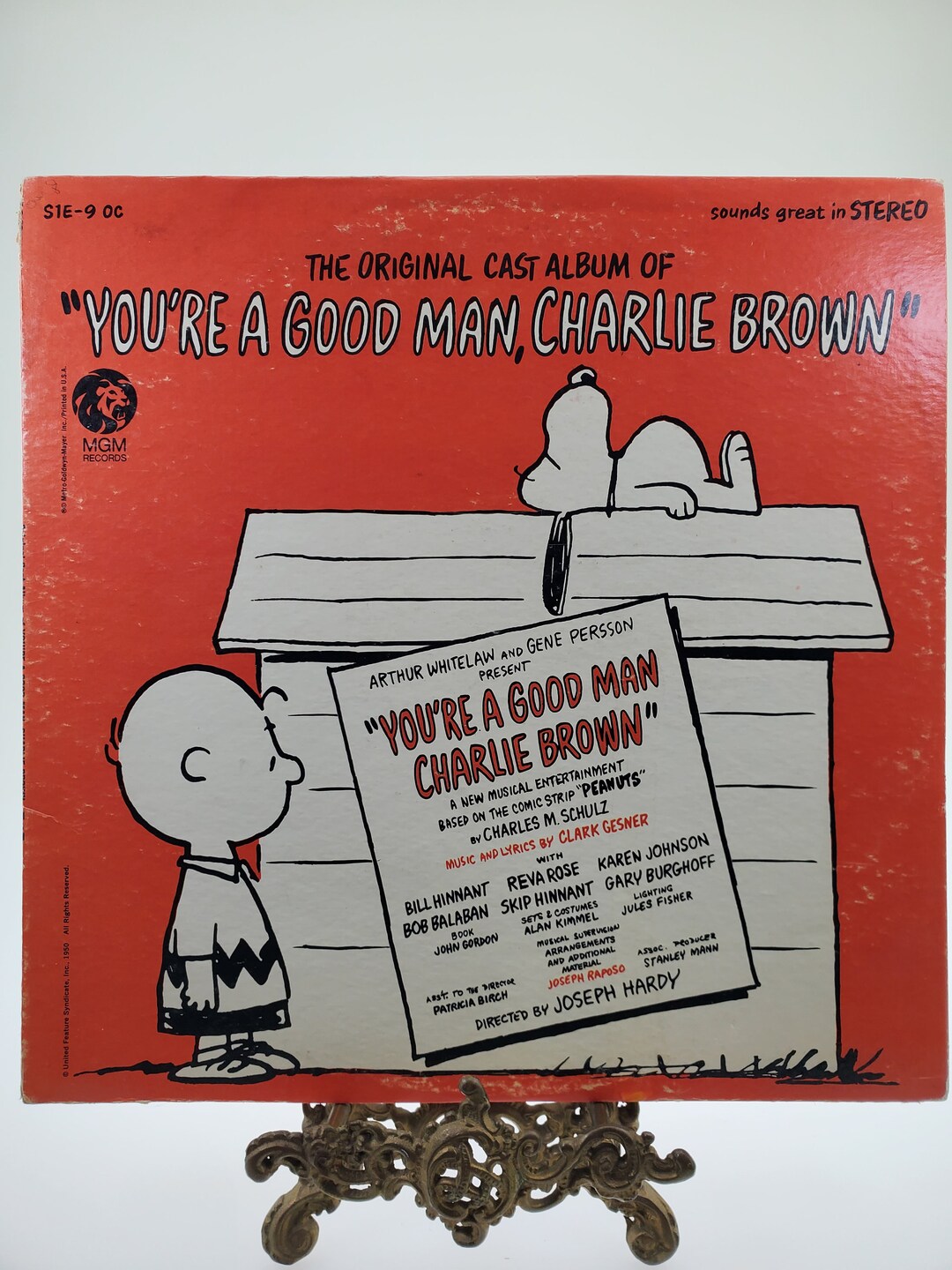 1967 You're A Good Man Charlie Brown LP the Original Cast Album Arthur ...