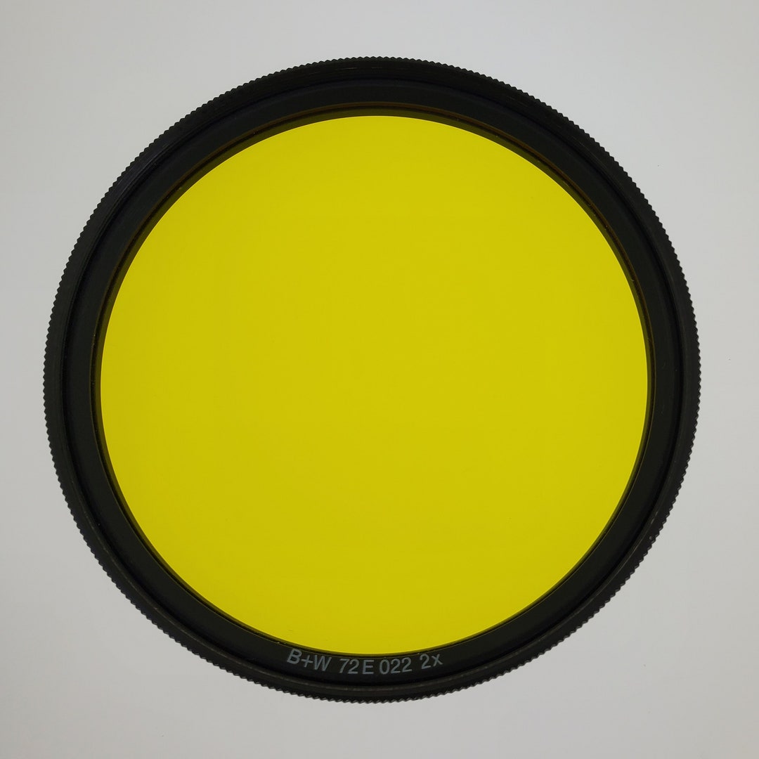 1990s B+W 72E 022 2x Yellow Filter Camera Lens Made in Germany - Etsy