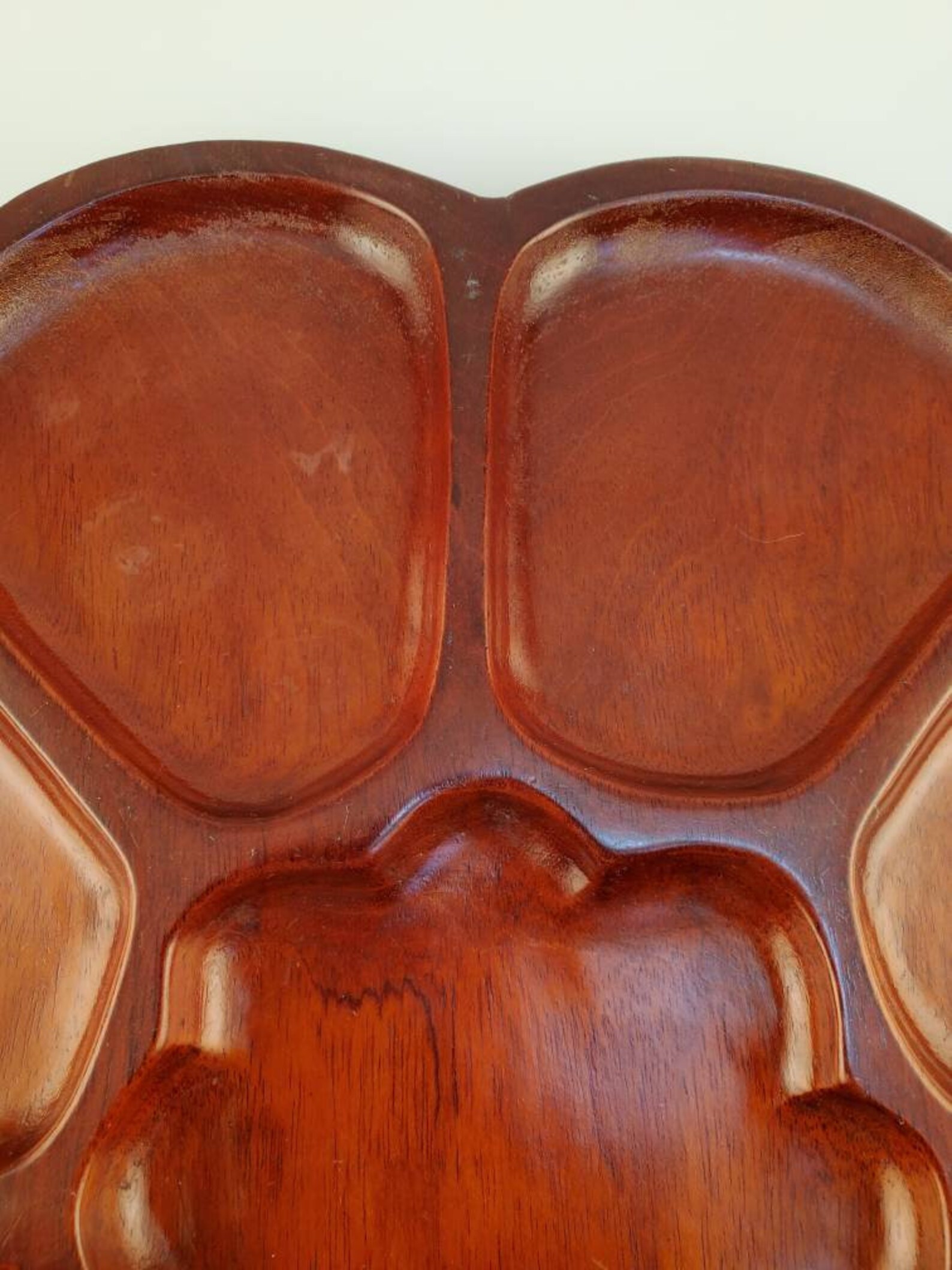 15 Divided Carved Mahogany Wood Platter Tray - Etsy