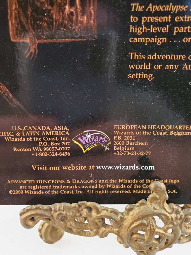 TSR 11614 the Apocalypse Stone D20 2000 Dungeons and Dragons - Etsy
