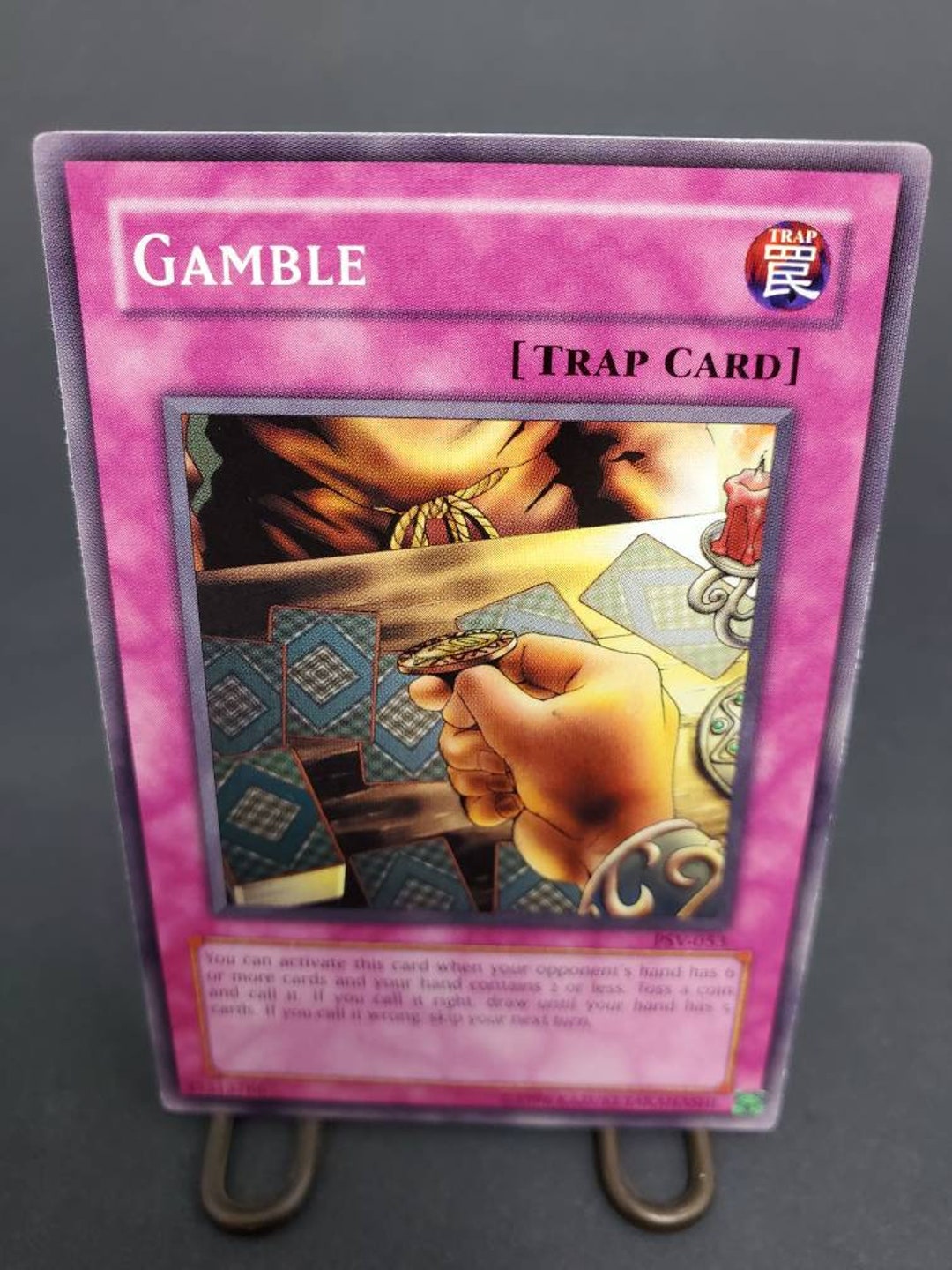 Gamble PSV 053 Yugioh Tarp Card Trading Card Game 1996 Copyright 2002 ...