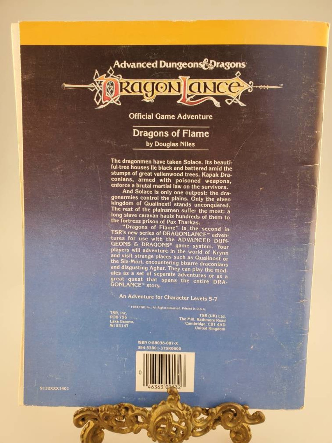 TSR 9132 Dragon Lance 1984 Dragons of Flame Advanced Dungeons - Etsy