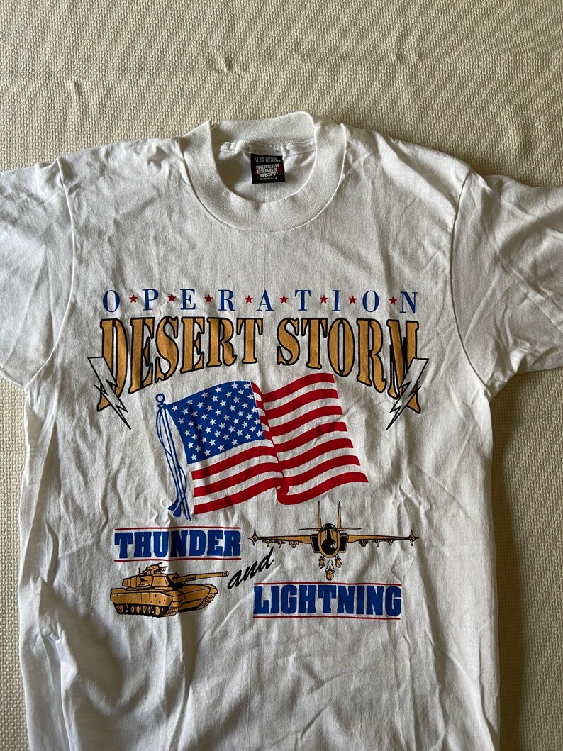 S 1990s Operation Desert Storm T Shirt USA Patriotic T - Etsy