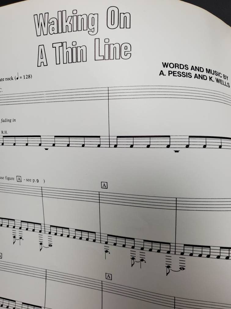 1984 Walking on a Thin Line Huey Lewis and the News Sheet | Etsy