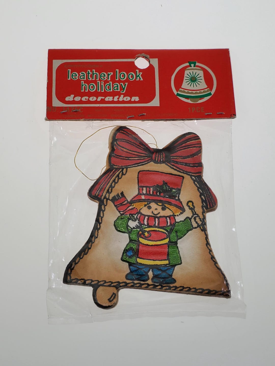 Little Drummer Boy Bell 1980s Leather Look Holiday Decoration No 1475 C ...