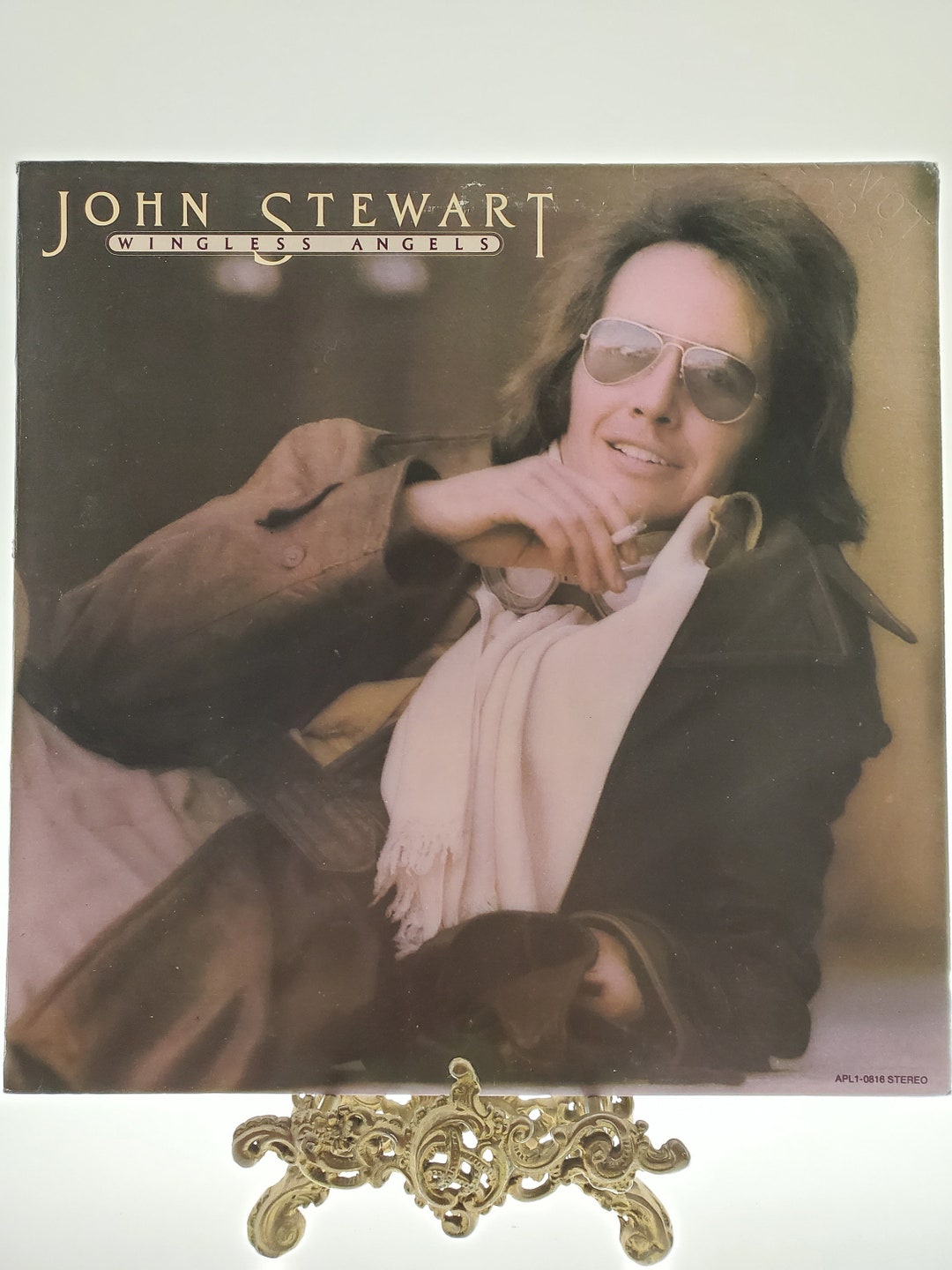 1975 John Stewart LP Wingless Angels Stereo Vinyl Record Album APL1 ...