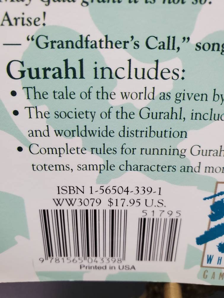 WW 3079 Gurahl A Sourcebook for Werewolf The Apocalypse | Etsy