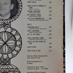 1969 Sy Mann LP Switched on Santa Moog Synthesizer Christmas Favorites ...