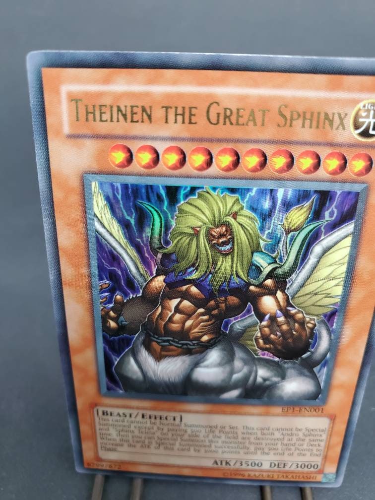 Theinen the Great Sphinx EP1 EN001 Yugioh Holographic Card | Etsy