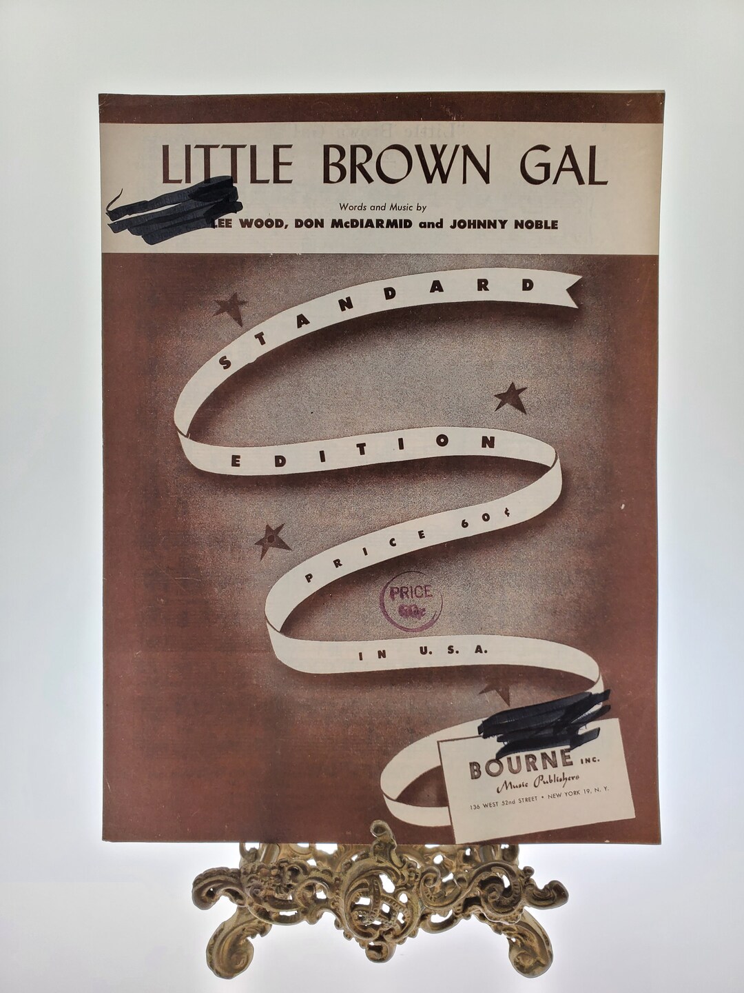1935 Little Brown Gal Sheet Music Words and Music by Lee Wood Don ...