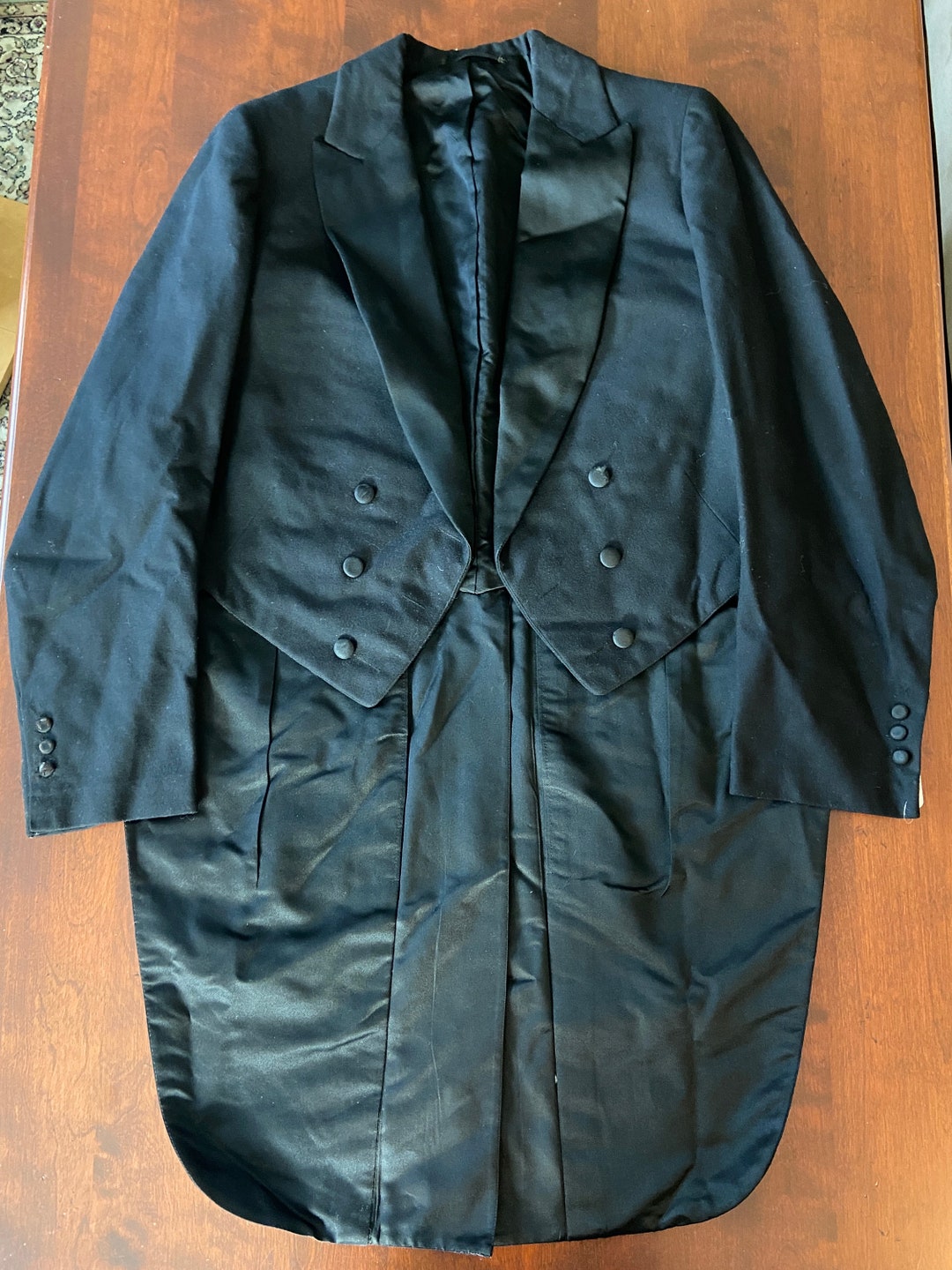 1950s Mens Vintage Tailcoat, Composers Coat, Steampunk Jacket, Goth ...