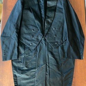 1950s Mens Vintage Tailcoat, Composers Coat, Steampunk Jacket, Goth ...