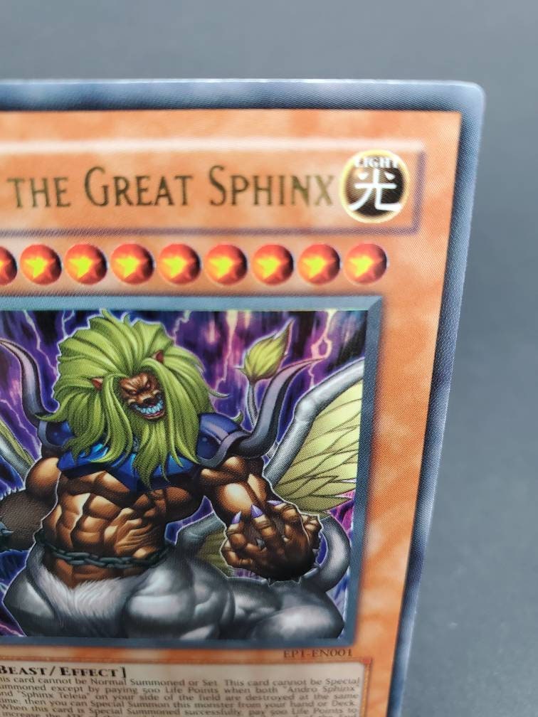 Theinen the Great Sphinx EP1 EN001 Yugioh Holographic Card - Etsy UK