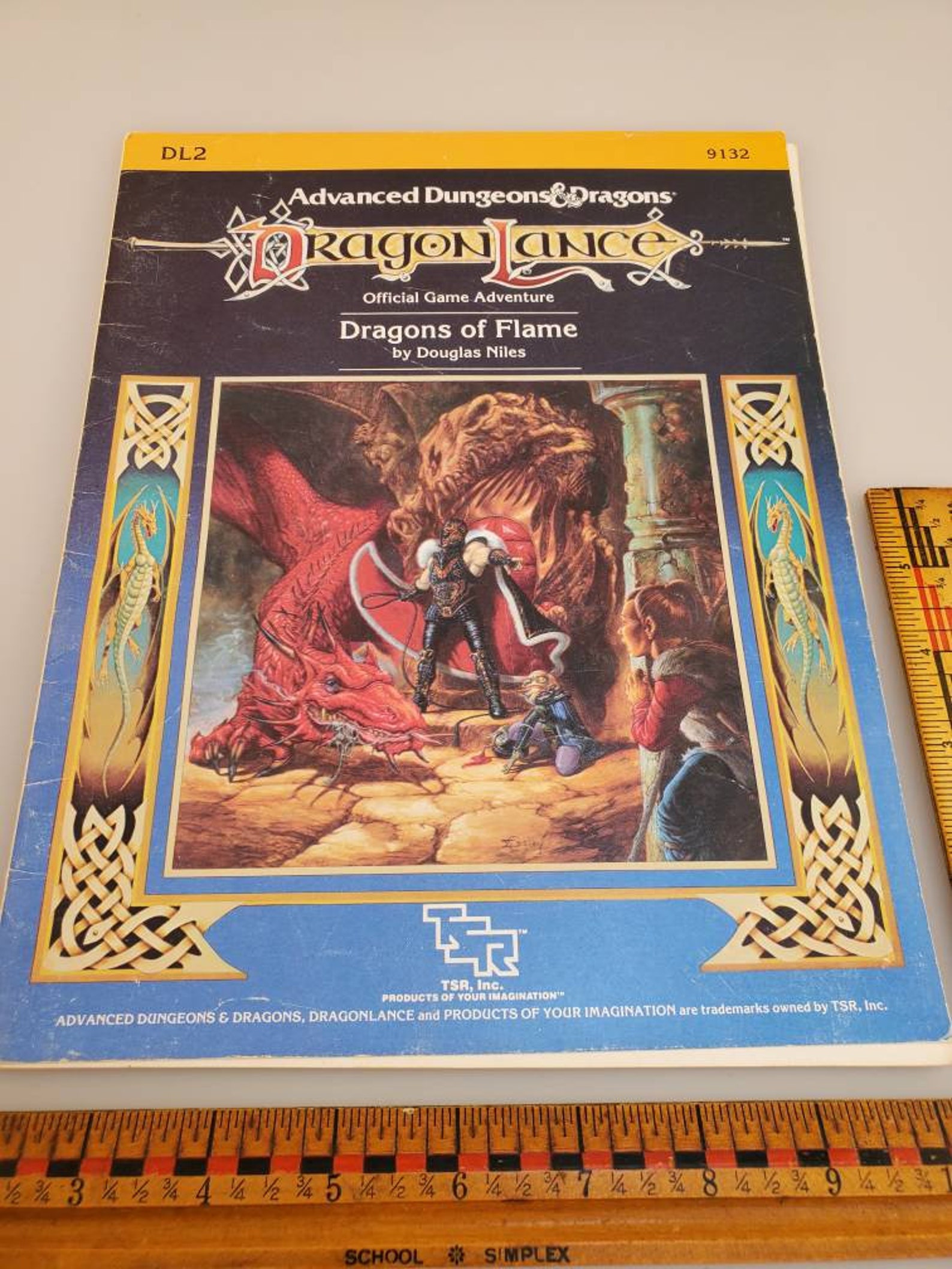 TSR 9132 Dragon Lance 1984 Dragons of Flame Advanced Dungeons - Etsy