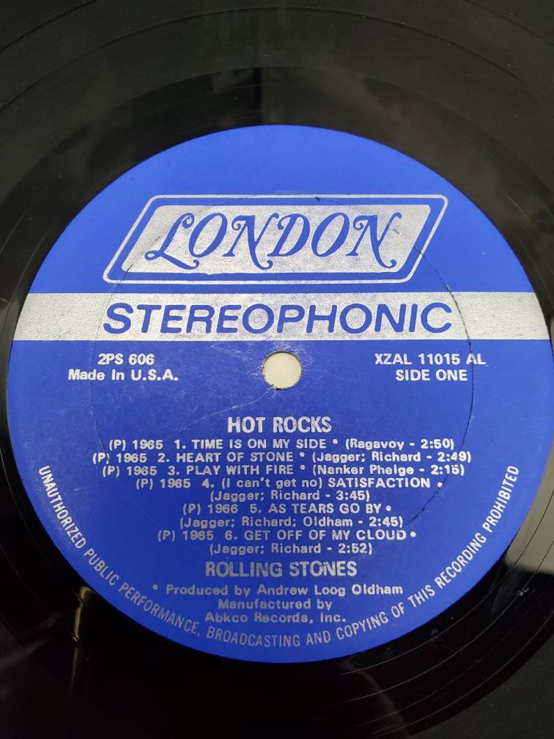 1967-1971 the Rolling Stones Hot Rocks Double LP 2PS 607 XZAL - Etsy