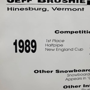 1990s Jake Burton Autograph on Jeff Brushie's Photograph - Etsy