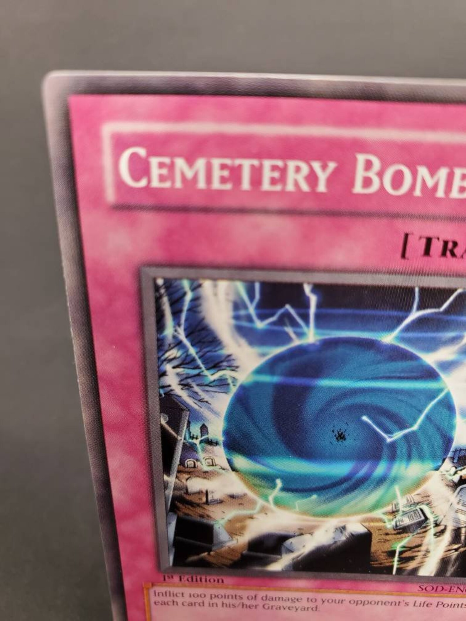 Cemetery Bomb SOD EN059 Yugioh 1st Edition Trap Card Trading | Etsy