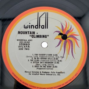 Rare 1970 Mountain LP Climbing Stereo Vinyl Record Album 4501 Windfall ...