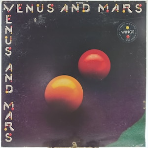 1975 Wings LP and Posters Venus and Mars Are Alright Tonight Stereo Vinyl Record Album SMAS ...