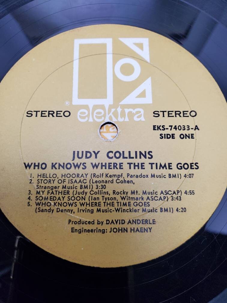 1968 Judy Collins Who Knows Where the Time Goes LP EKS-74033 | Etsy