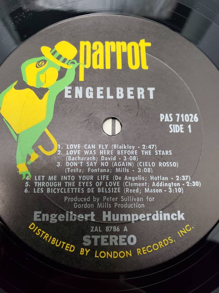 1969 Engelbert Humperdinck Parrot LP PAS 71026 Decca Record | Etsy