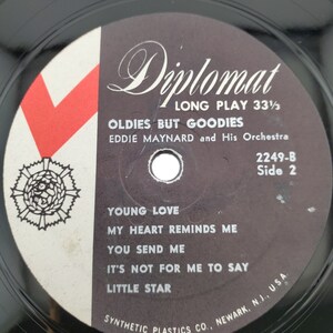 1950's Eddie Maynard and His Orchestra LP Oldies but Goodies Mono Vinyl ...