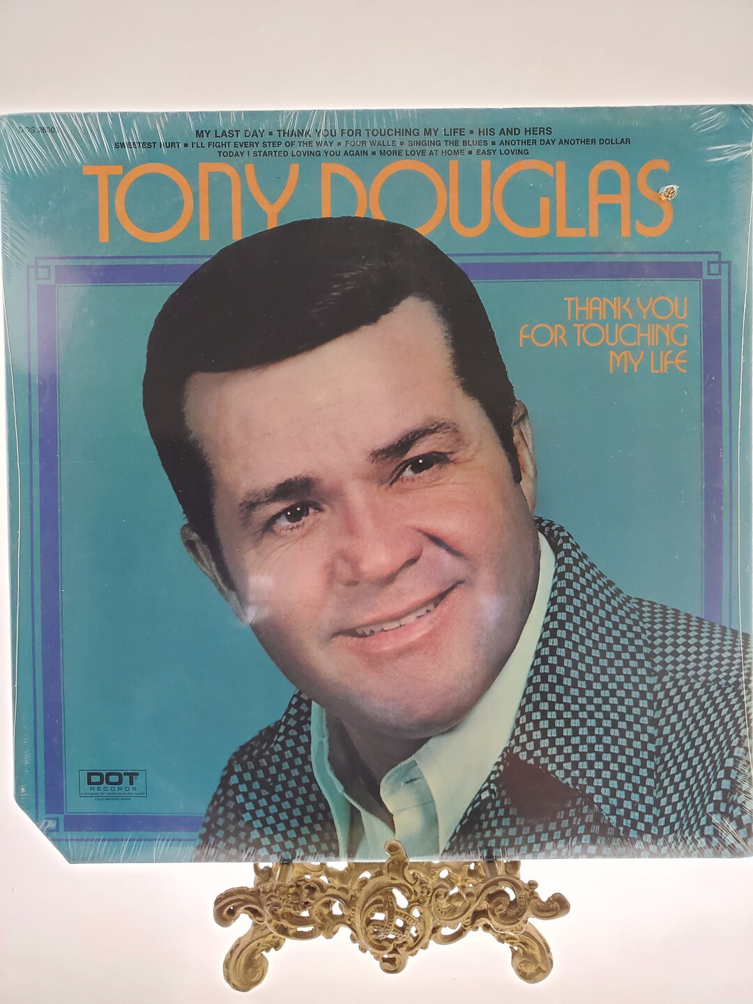Sealed in Shrink 1973 Tony Douglas LP Thank You for Touching My Life ...
