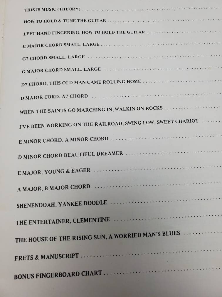 1977 My Very First Guitar Chord Book by Angelo Musolino Lib G6 | Etsy