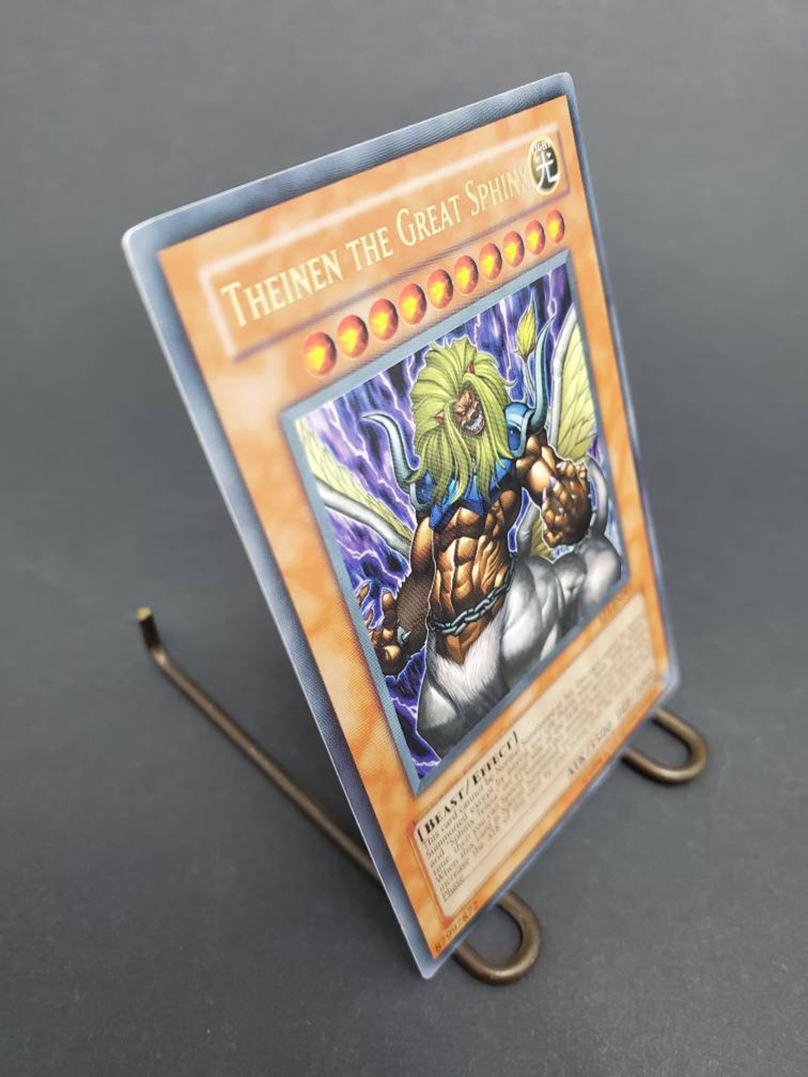Theinen the Great Sphinx EP1 EN001 Yugioh Holographic Card - Etsy France