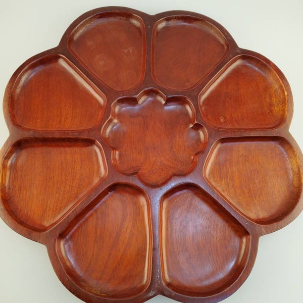 Divided Wood Tray - Etsy