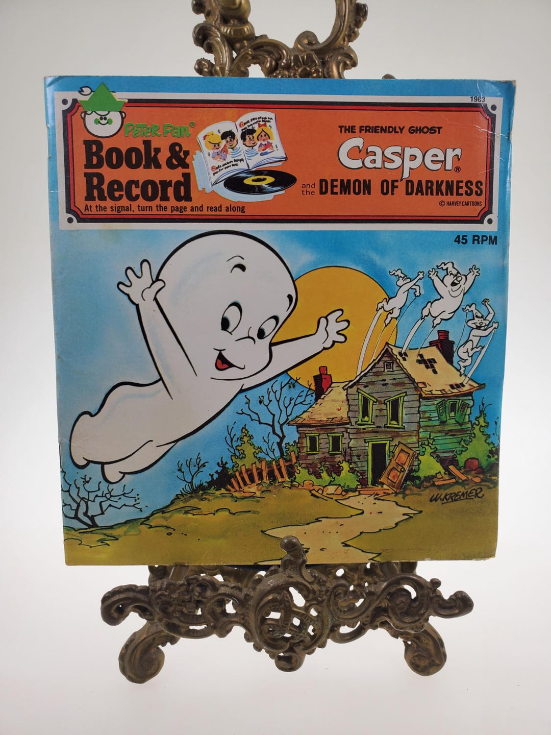 1976 Casper the Friendly Ghost and the Demon of Darkness Book and ...