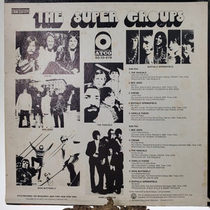 1969 the Super Groups LP Stereo Vinyl Record Album SD 33 279 Atco ...