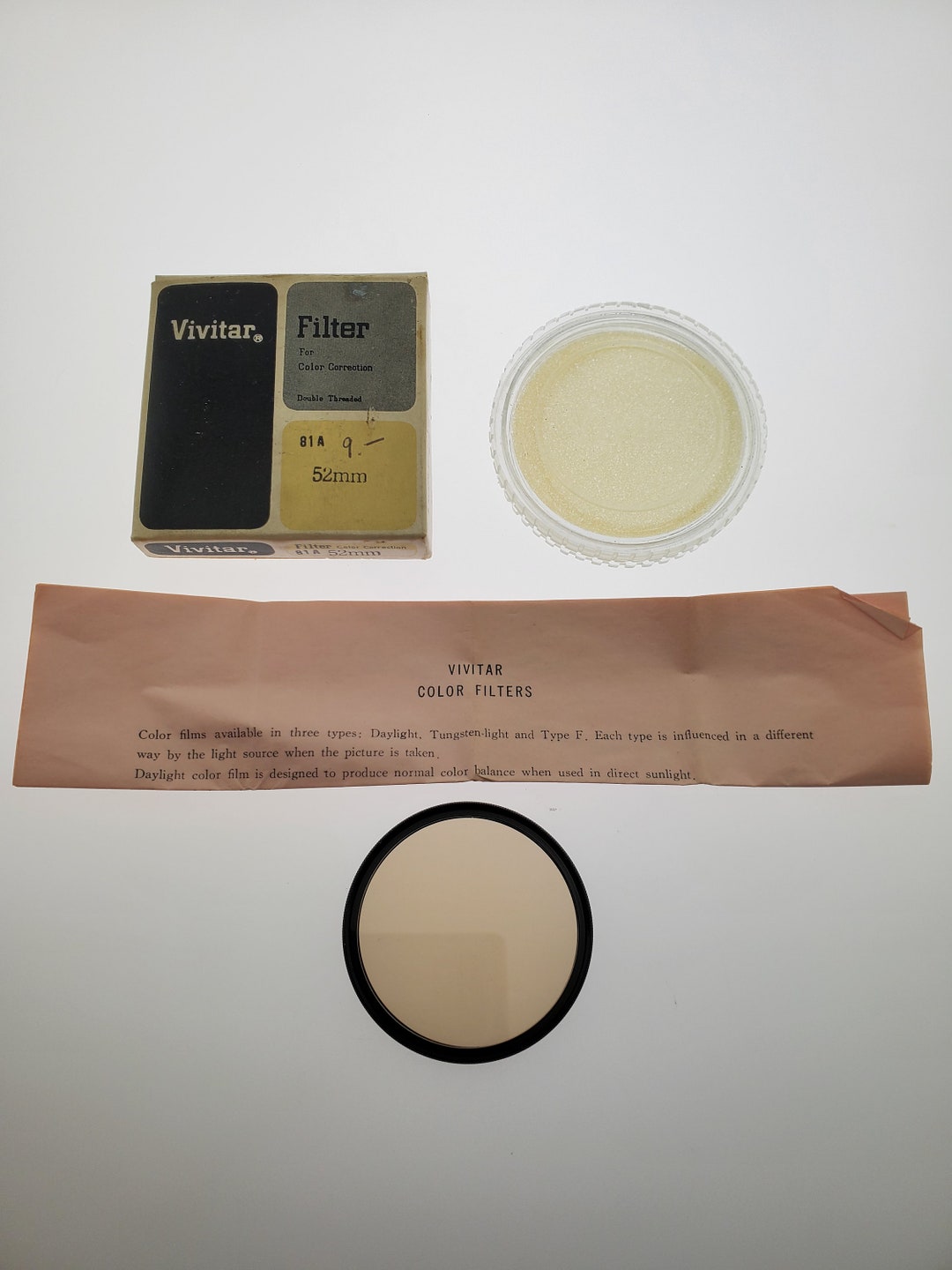 1980s Vivitar Color Correction Filter 52mm 81A 1.2X Made in Japan - Etsy