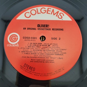 1968 the Story of Oliver by Lionel Bart LP an Original Soundtrack ...