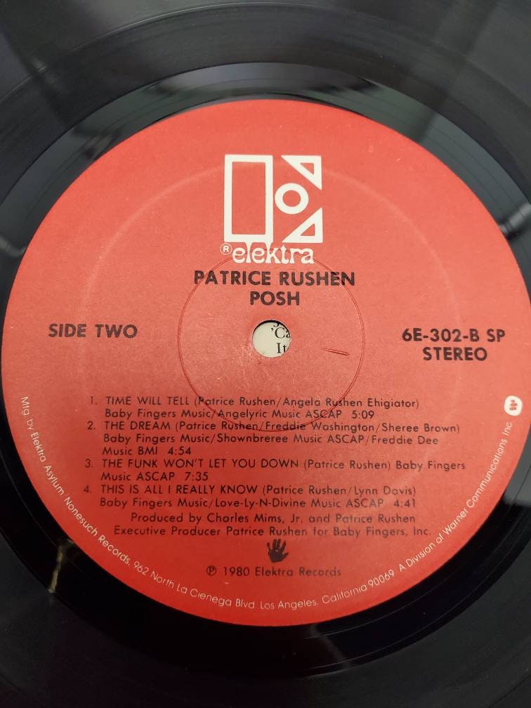 1980 Patrice Rushen Posh LP 6E 302 Elektra Records Vinyl | Etsy