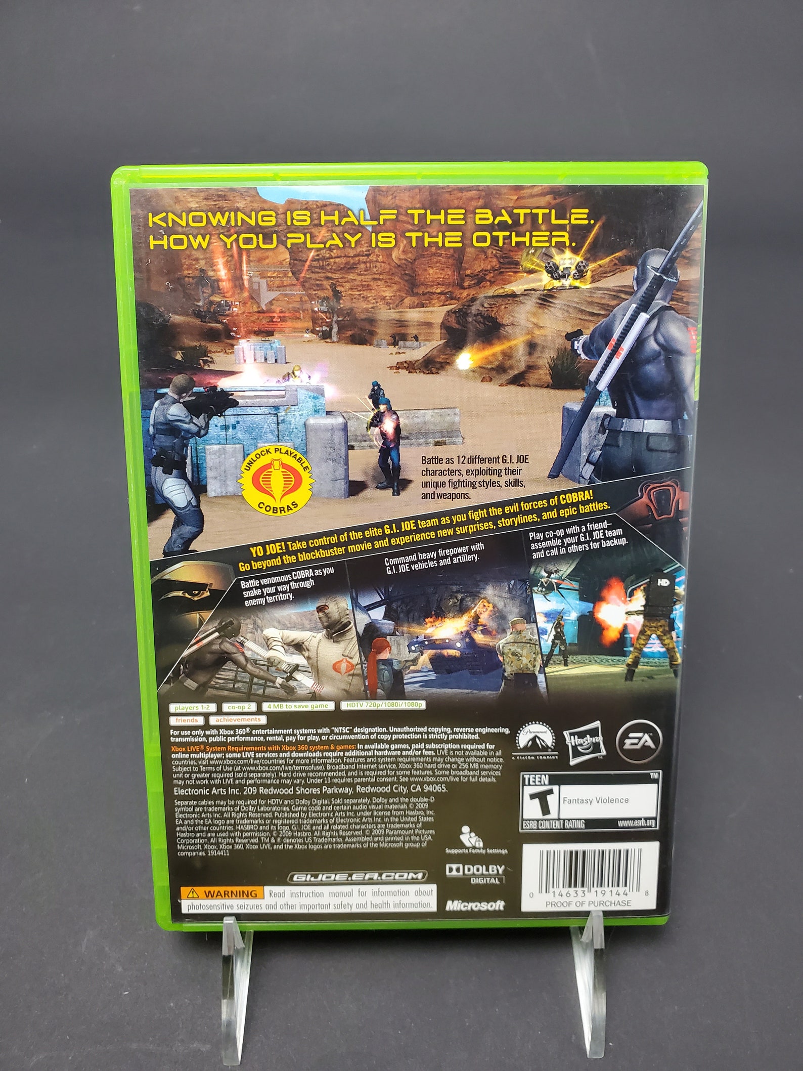 Xbox 360 GI Joe the Rise of Cobra Xbox Live Microsoft Video | Etsy
