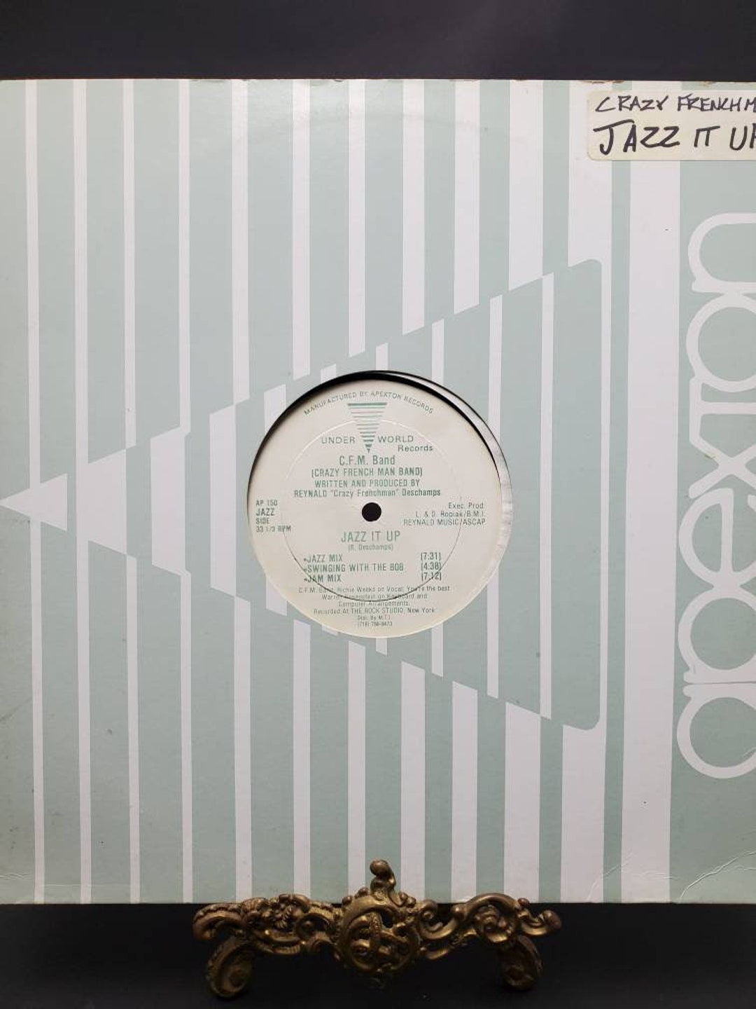 1990 Reynald Deschamps CFM Crazy French Man Band Single LP AP 150 Under ...