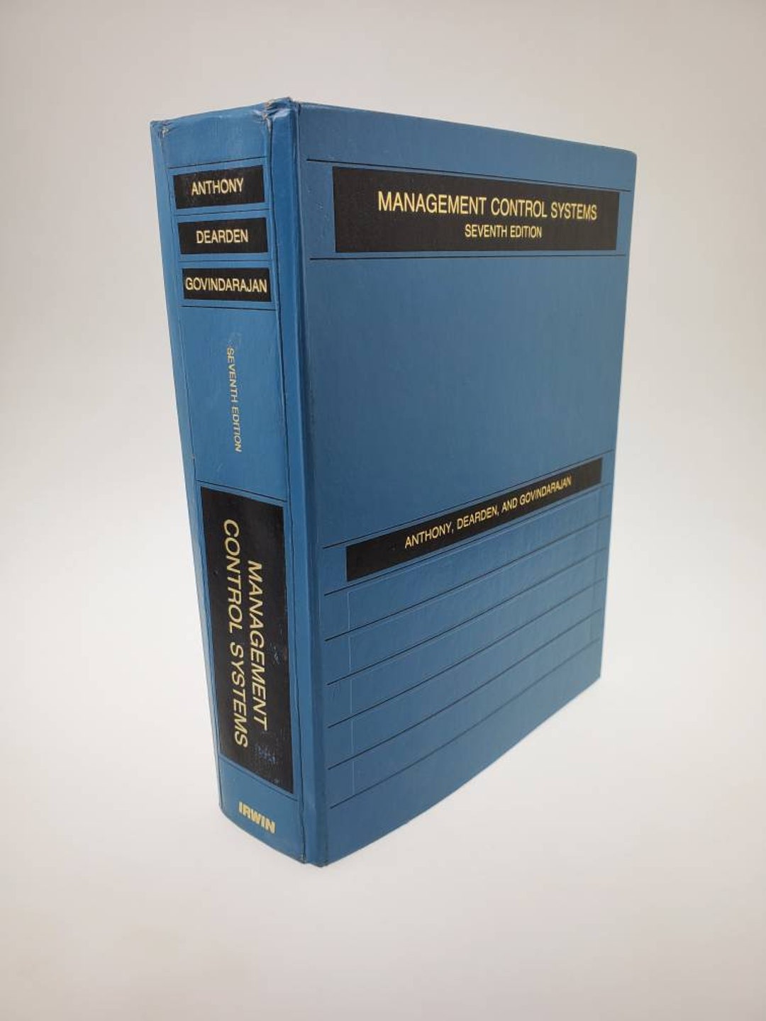 1992 Management Control Systems Hardcover Book by Anthony, Darden ...