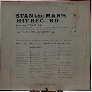 1963 Stan Musial & Joe Garagiola LP Stan the Man Hit Record Baseball ...