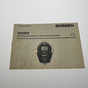 2006 Gossen Digisix Photography Light Meter on Lanyard With Soft Case ...
