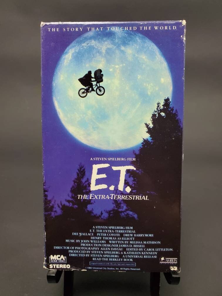 1988 E.T. Extraterrestrial VHS VCR Tape Steven Spielberg Film Amblin ...