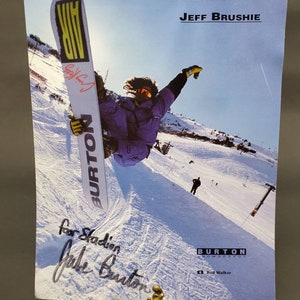 1990s Jake Burton Autograph on Jeff Brushie's Photograph - Etsy