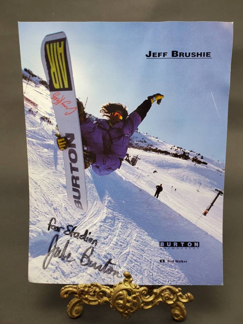 1990s Jake Burton Autograph on Jeff Brushie's Photograph - Etsy