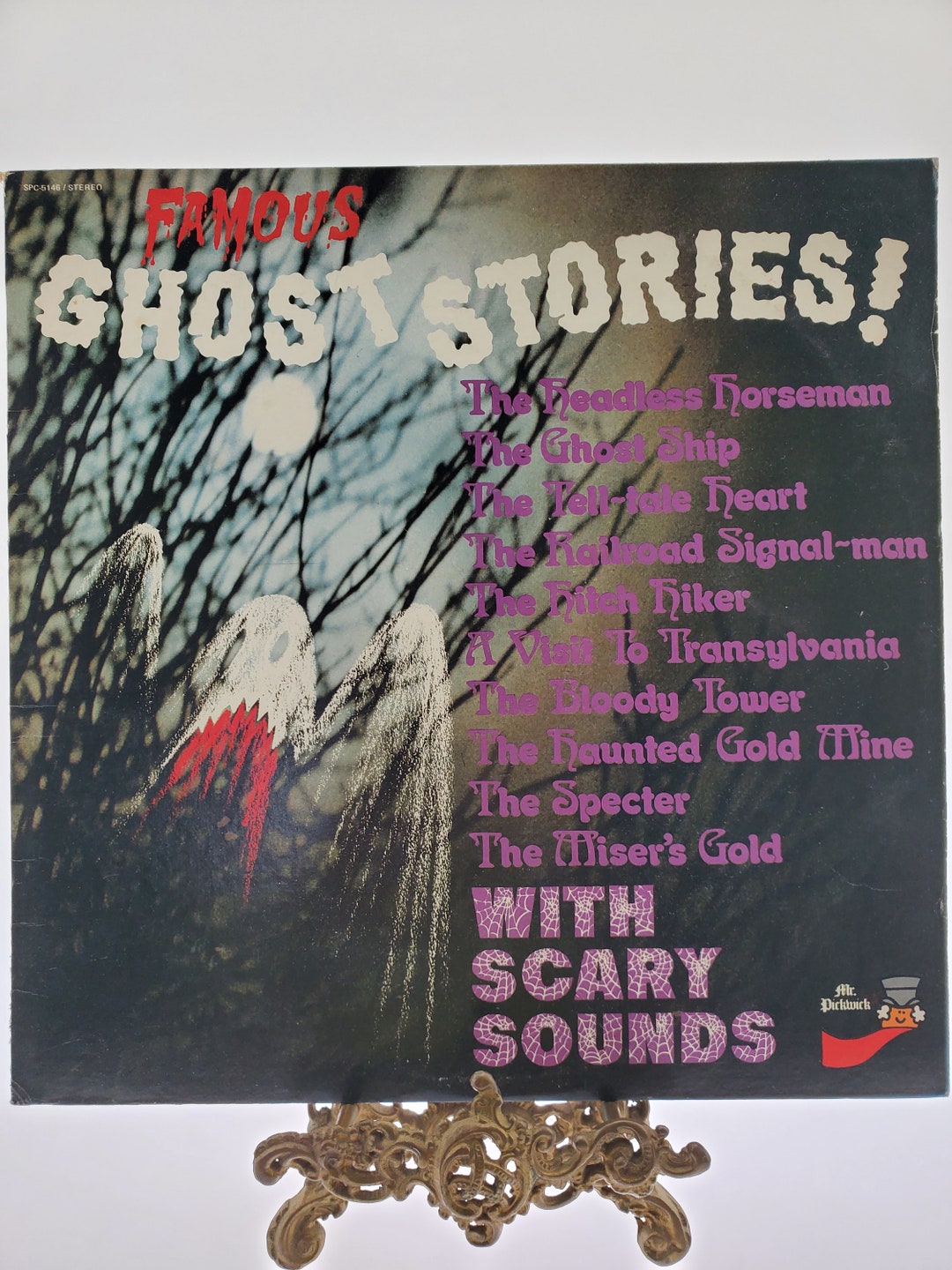1975 Wade Denning LP Famous Ghost Stories With Scary Sounds Stereo ...